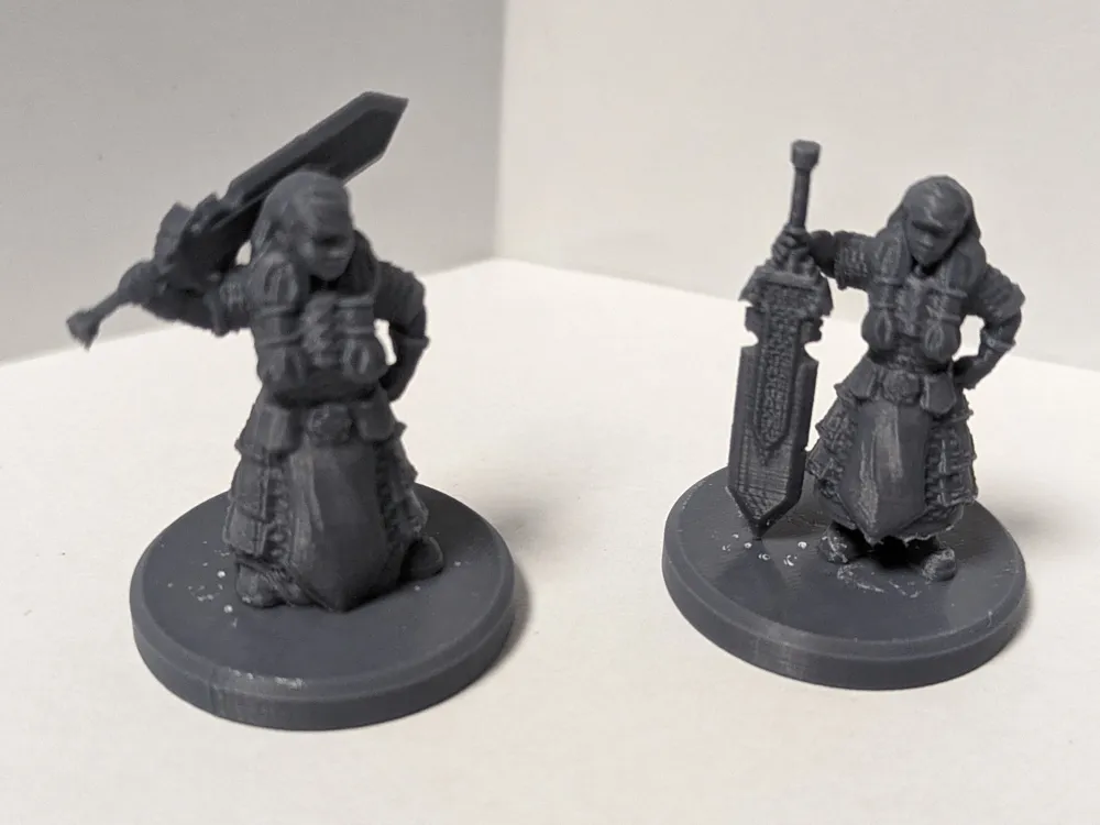 Female dwarf fighter Dnd Miniature Remixed by Darkwing - MakerWorld