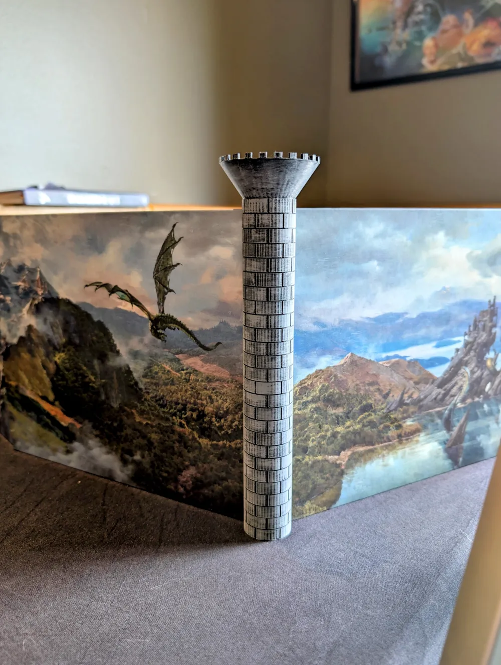 Castle Tower DM Screen - Free 3D Print Model - MakerWorld