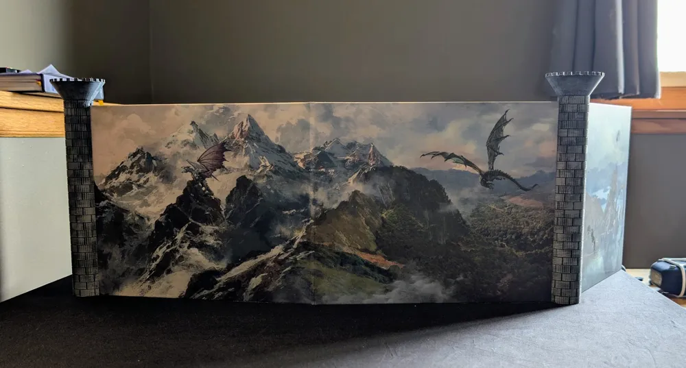 Castle Tower DM Screen - Free 3D Print Model - MakerWorld