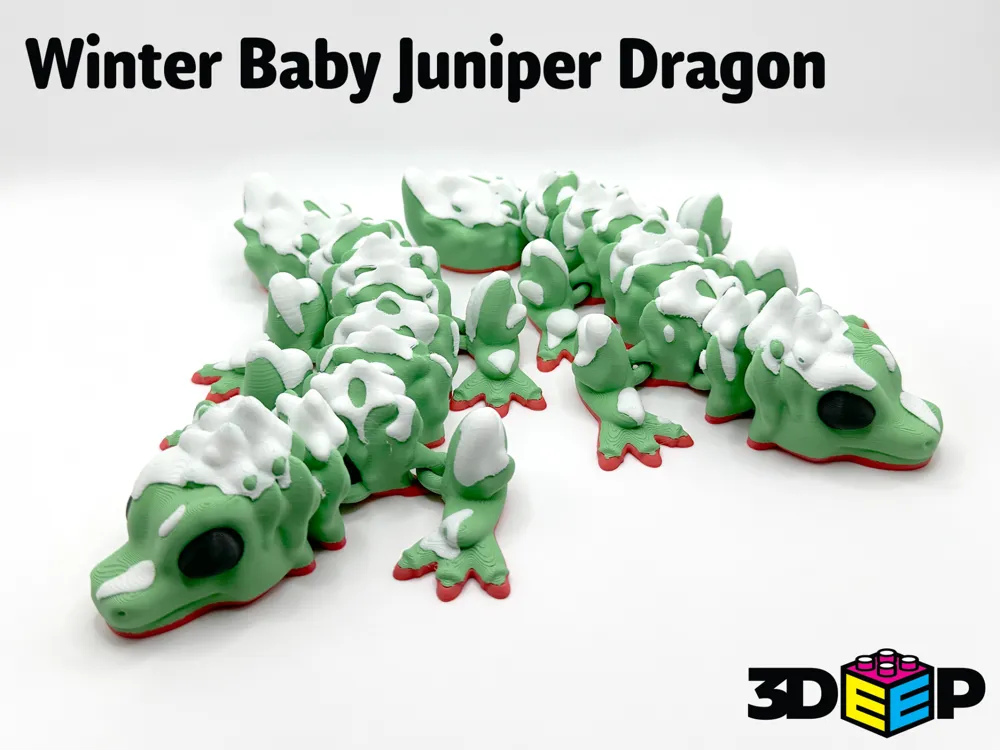Winter Baby Juniper Dragon - No Supports by 3DeepDesigns MakerWorld ...