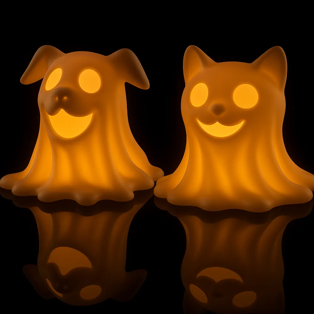 Spooky Best Friends Ghost Cat & Pup by SchmerBle MakerWorld: Download ...
