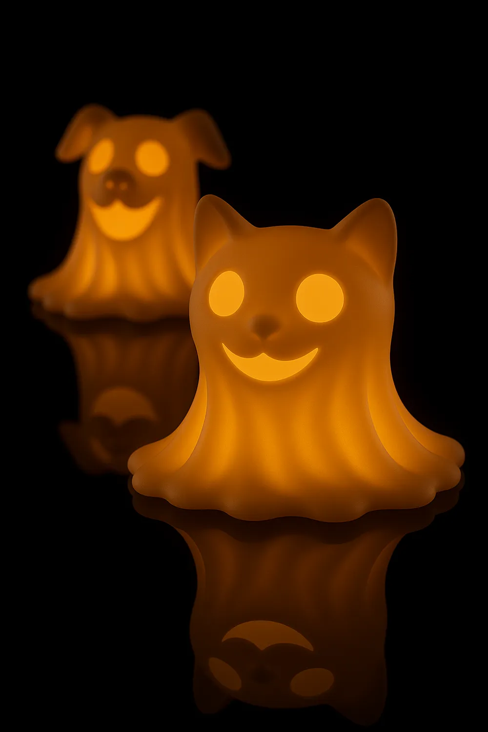 Spooky Best Friends Ghost Cat & Pup by SchmerBle MakerWorld: Download ...