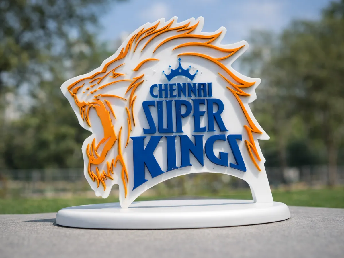 Chennai Super Kings (CSK) 徽章 – 多色 - 免费 3D 打印模型 - MakerWorld