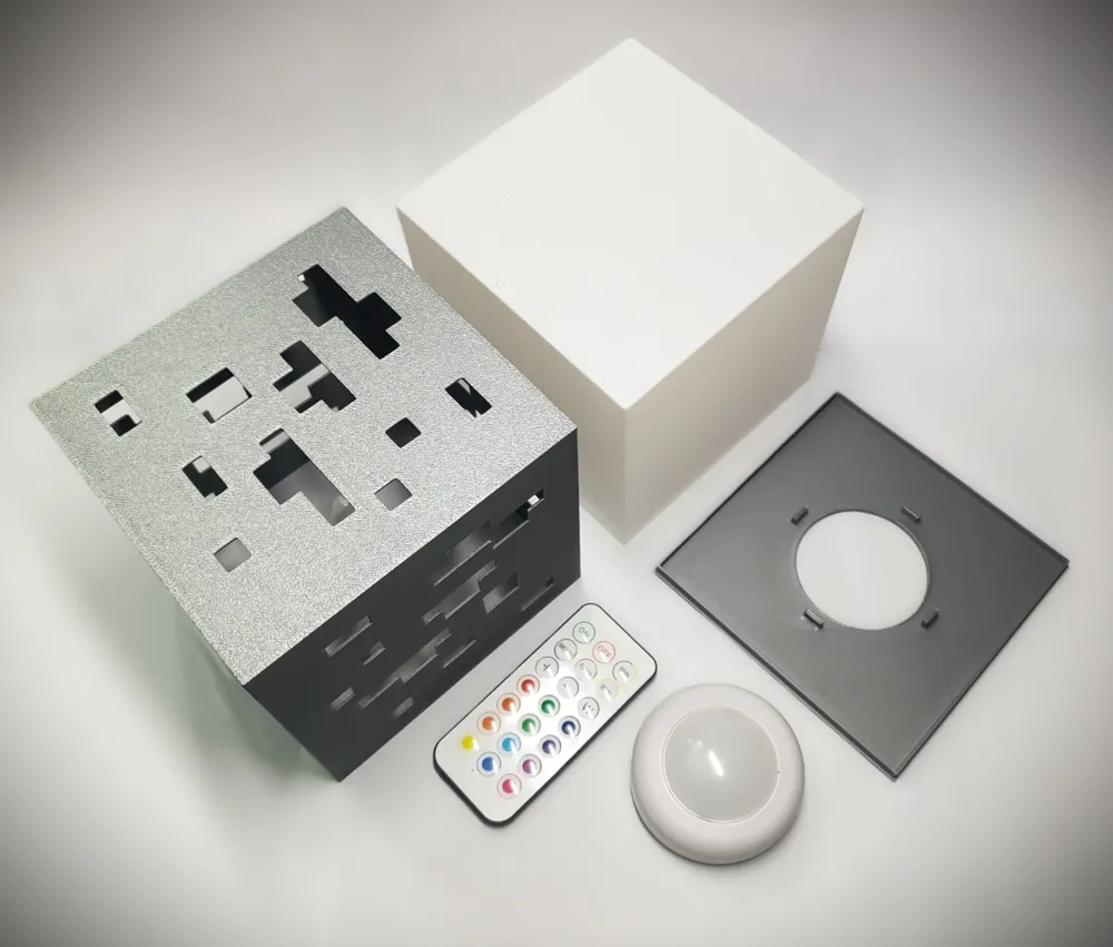 Minecraft Ore Lamp 120 mm—16-Color RGBW KC007 Kit Remixed by pioterzero ...