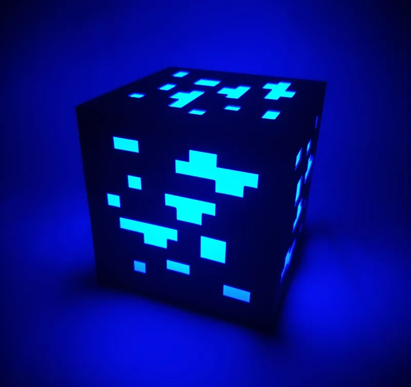 Minecraft Ore Lamp 120 mm—16-Color RGBW KC007 Kit Remixed by Pioterzero ...