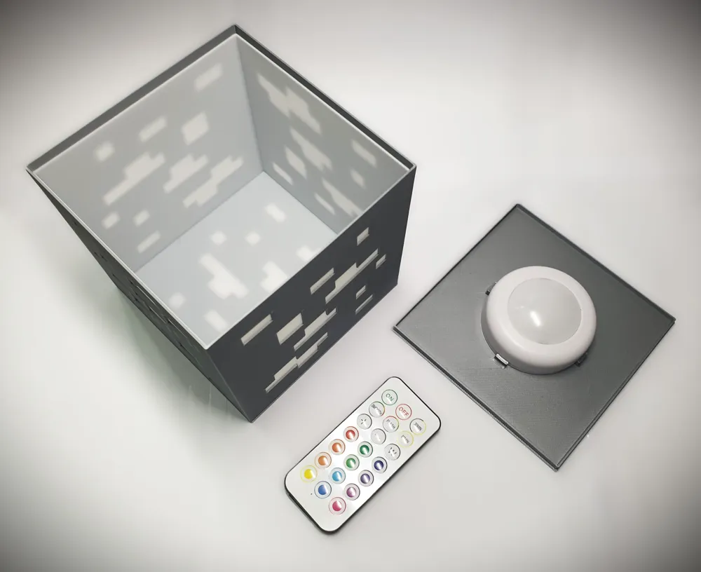 Minecraft Ore Lamp 120 mm—16-Color RGBW KC007 Kit Remixed by Pioterzero ...