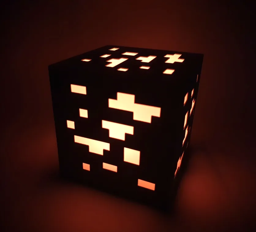 Minecraft Ore Lamp 120 mm—16-Color RGBW KC007 Kit Remixed by Pioterzero ...