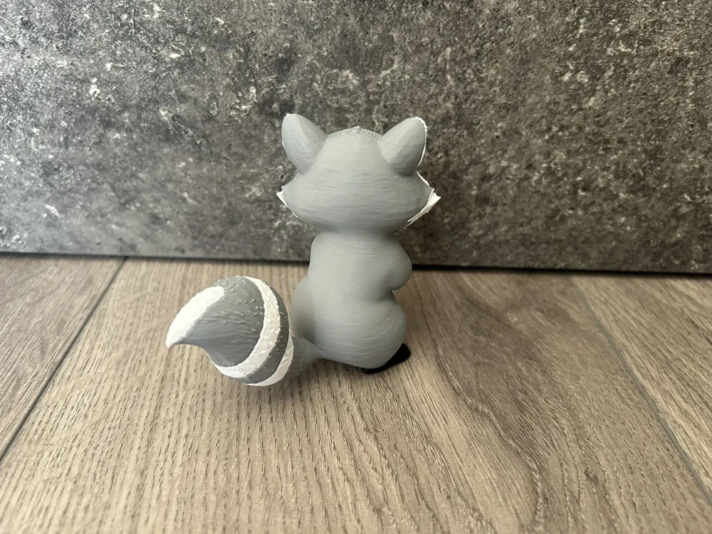 Guaxinim Feliz Figurinha Fofa Brinquedo Animal AMS por WholeAnimal ...