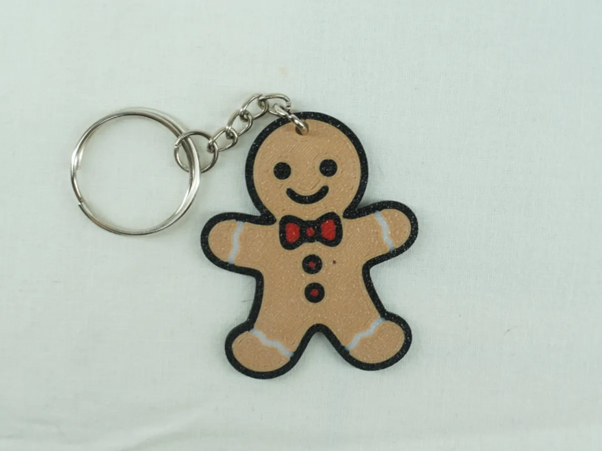 Gingerbread keychain - Free 3D Print Model - MakerWorld