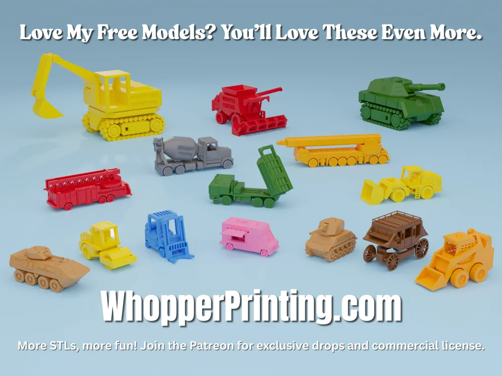 Print-in-Place 18 Wheeler (With Modular Trailers) by Whopper Printing ...