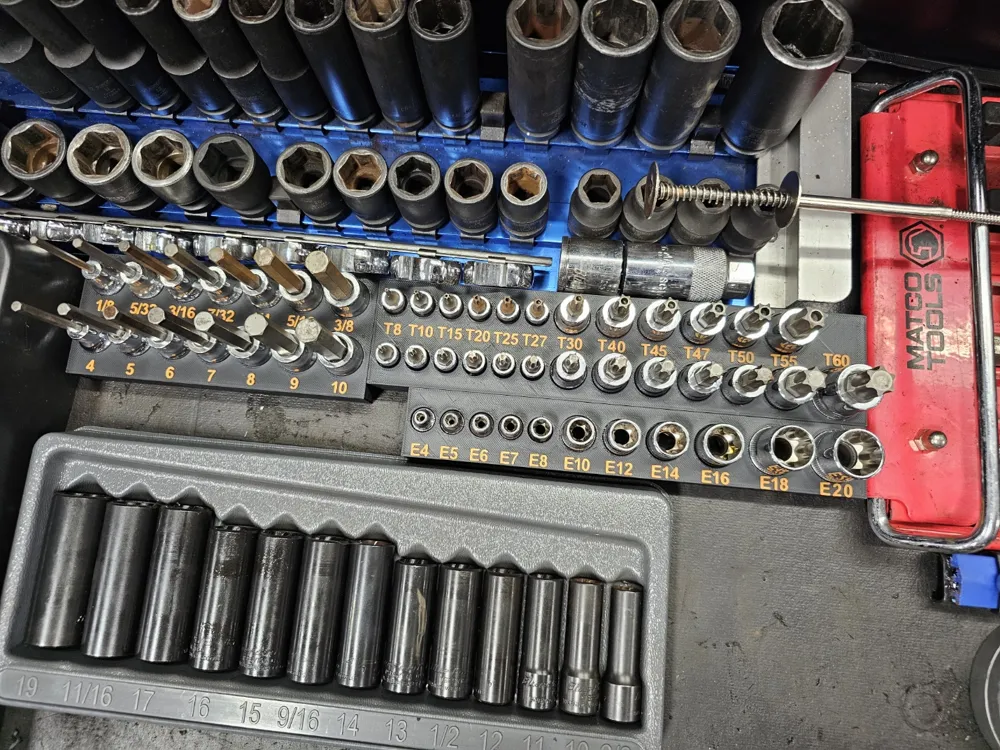 Mac Tools Socket Trays by RyanMakerWorld: Download Free 3D Models