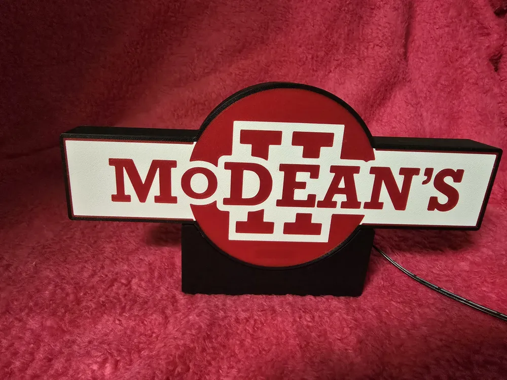 Letterkenny - Modean's Sign Lightbox - Free 3D Print Model - MakerWorld