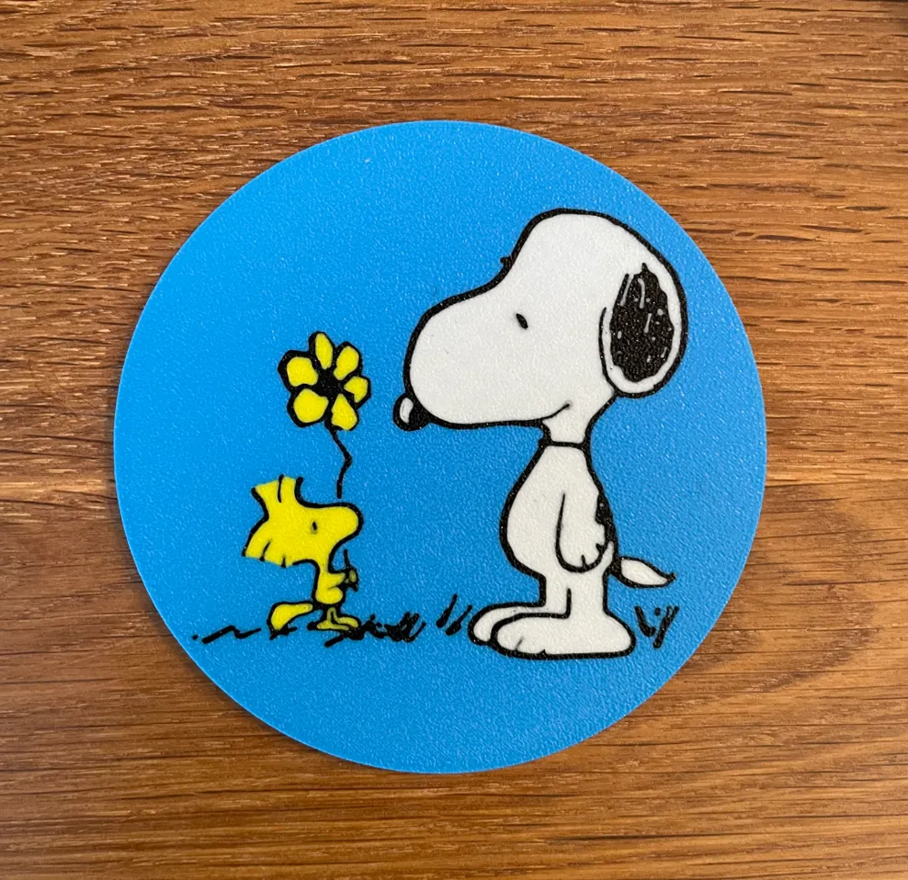 Snoopy Woodstock Coaster / 4 Color / Peanuts / by 3D Prints This Week ...