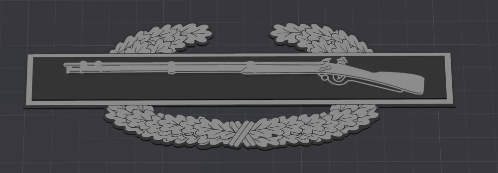 Combat Infantryman Badge (CIB) – 3D Print Model - Free 3D Print Model ...