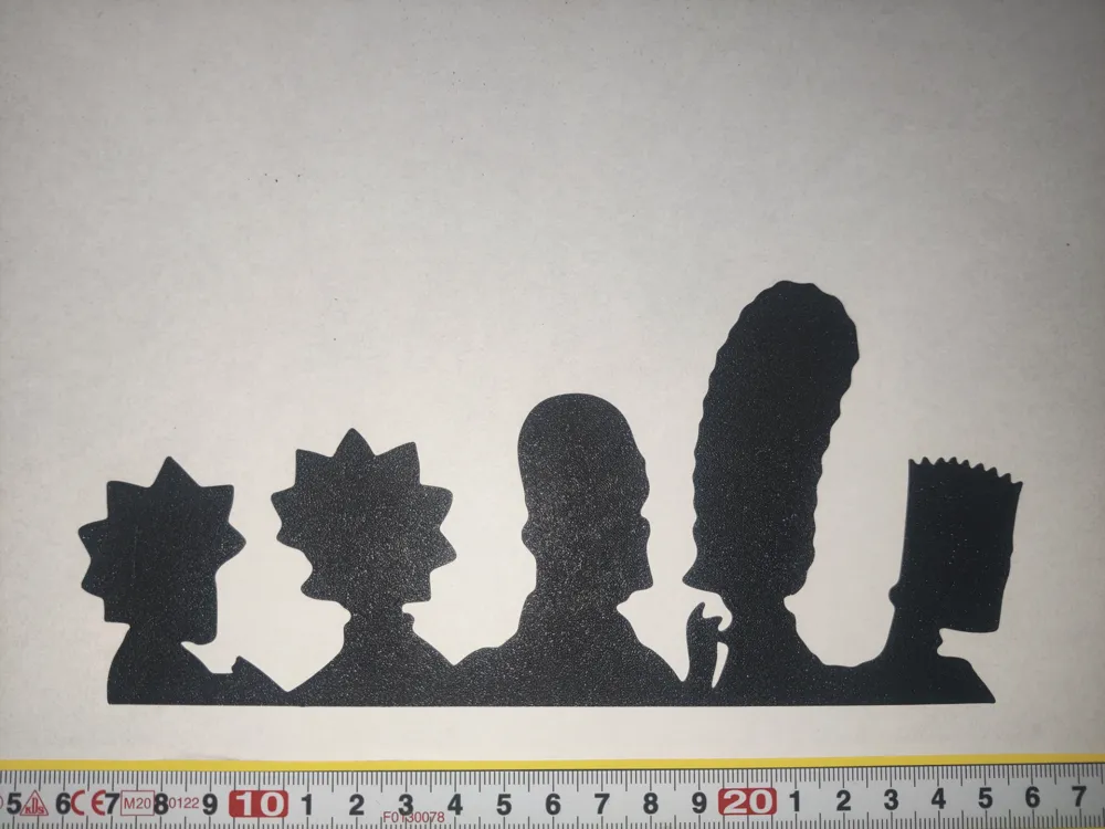 Simpsons silhouette by Kolber - MakerWorld