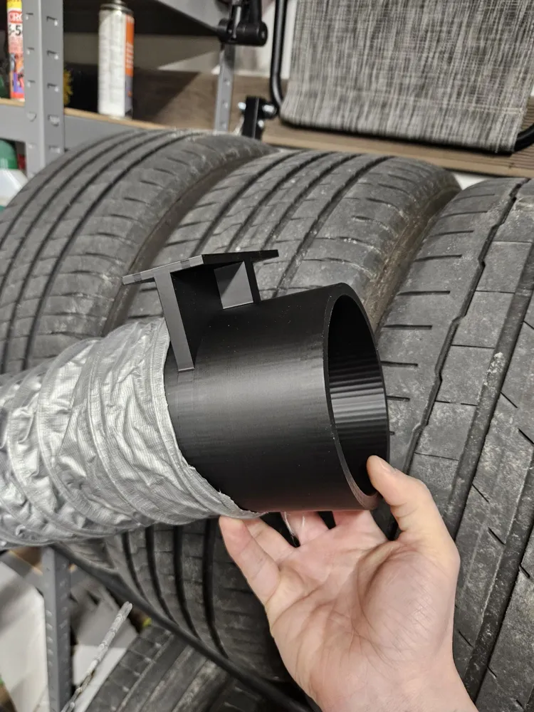 exhaustpipe connector 125-127mm, 4.9-5 inches - Free 3D Print Model ...