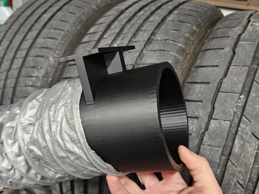 exhaustpipe connector 125-127mm, 4.9-5 inches - Free 3D Print Model ...