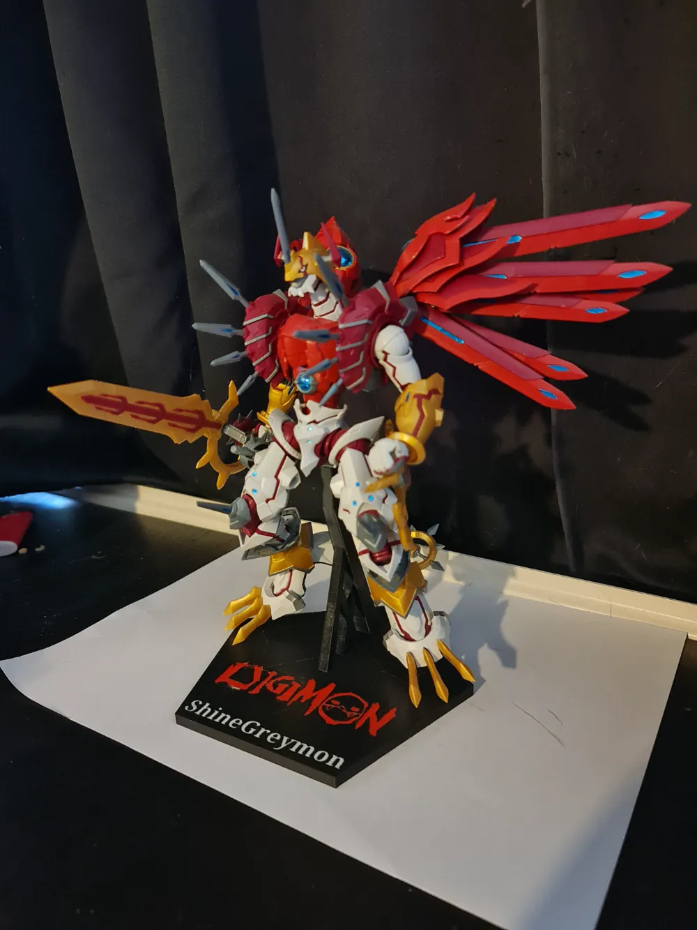 Shinegreymon figure rise stand Remixed by PP Creations MakerWorld ...