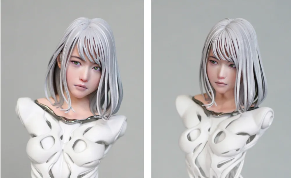 Figura de acción de chica biónica futurista Kaiyodo HB-01 por Laffer233 MakerWorld: Descarga ...