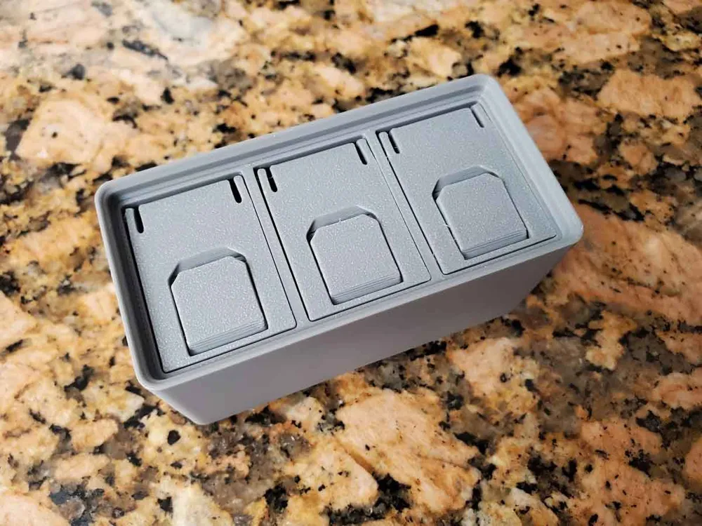 Gridfinity 1x2 Bins with Latching Lids v1.0 - Free 3D Print Model ...