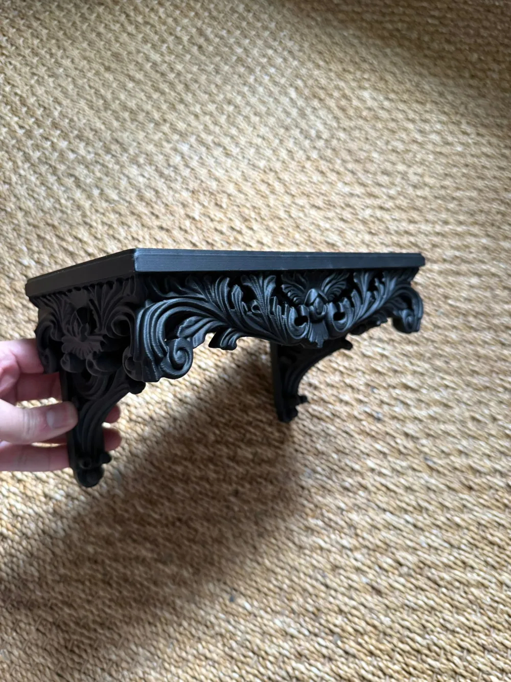 Ornate Baroque Wall Shelf - Filigree - Free 3D Print Model - MakerWorld