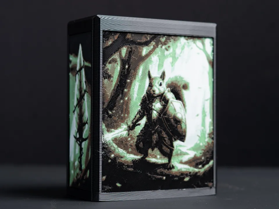MTG Squirrel Sword Deck Box - 70 Unsleeved Cards - Free 3D Print Model ...
