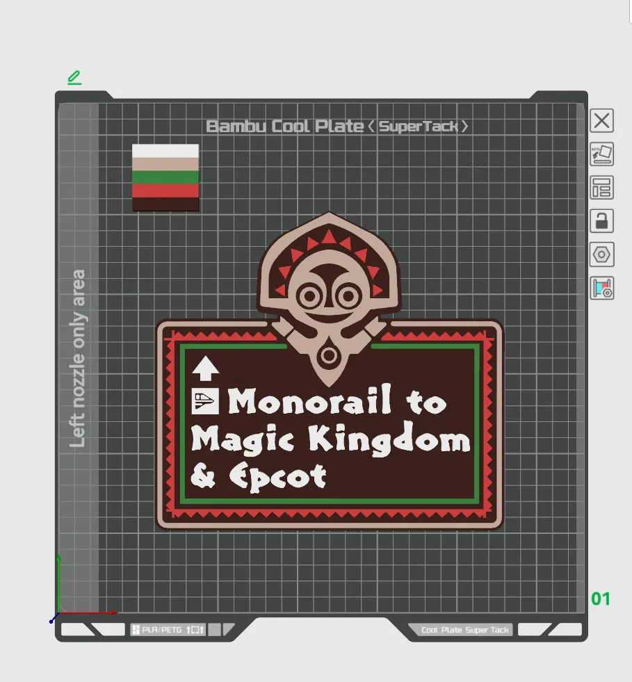 Disney Inspired Polynesian Resort Monorail Sign - Free 3D Print Model ...