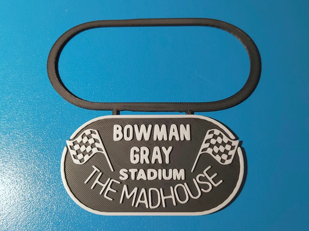 Bowman Gray Stadium Track Map Wall Art by Oktober Revolution MakerWorld ...