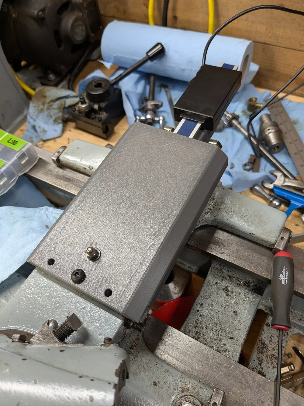 Atlas TH42 Lathe DRO Mounting Brackets - Free 3D Print Model - MakerWorld