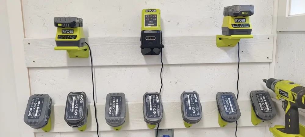 Ryobi One+ Battery Wall and Shelf mount by Fishy Airsoft Creations ...