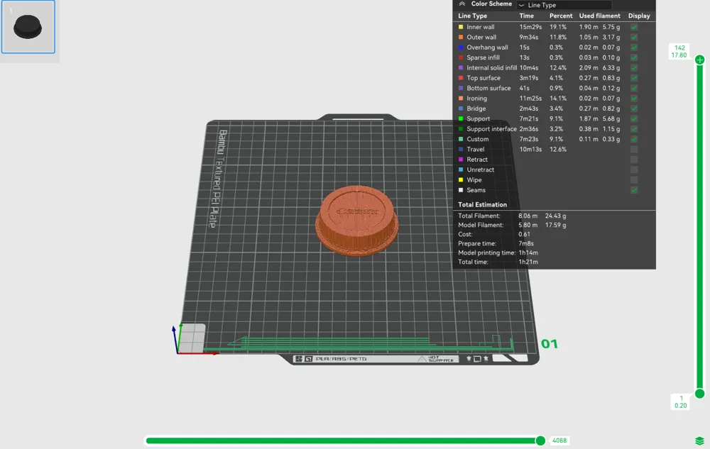 Canon Cap Lens Cover by Nolan SieuMakerWorld: Download Free 3D Models