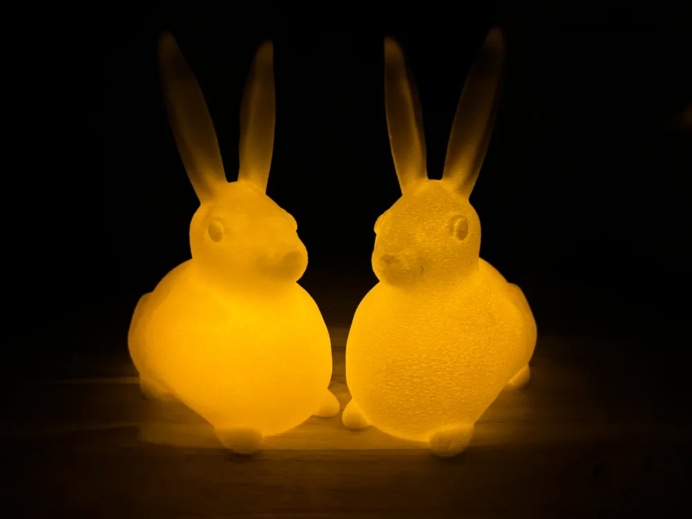 GLOWING BUNNY - WITH LED LIGHT by OzButcher78 - MakerWorld