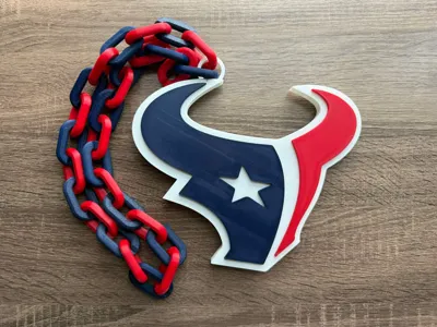 Houston Texans Oversized Necklace, Pendant by Salvadori - MakerWorld