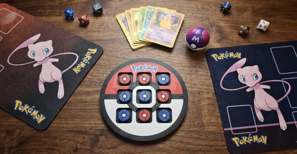Pokémon Tic-Tac-Toe: Pokéball Board Game - Free 3D Print Model - MakerWorld
