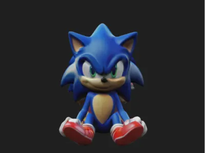 sonic the hedgehog 3d print model download - MakerWorld