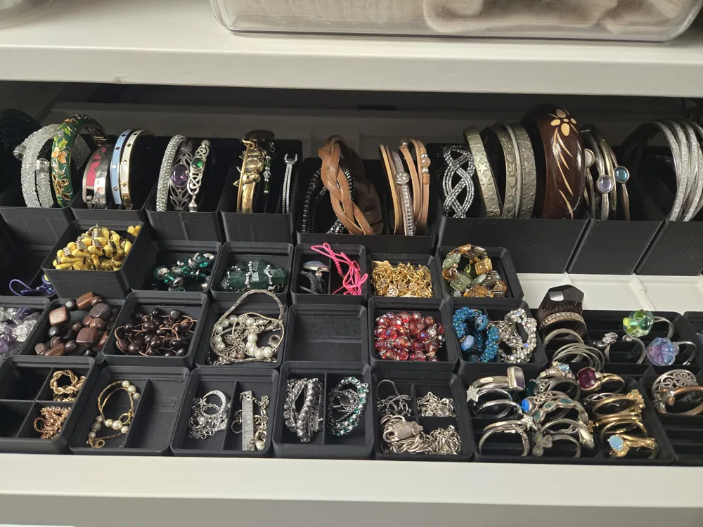Custom Jewelry Organizers Variety Pack Gridfinity - Free 3D Print Model ...