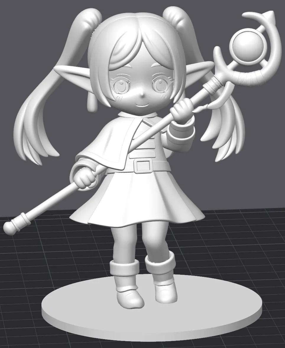 Frieren Chibi - Free 3D Print Model - MakerWorld