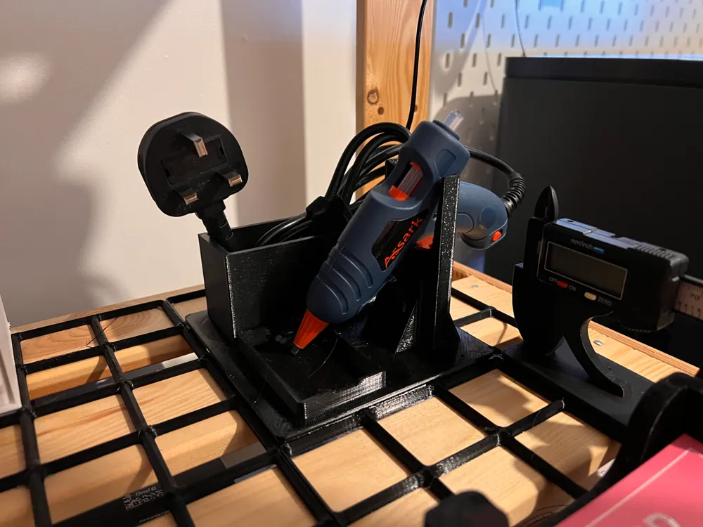 Gridfinity Hot Glue Gun Stand Remixed by DespicableOllie - MakerWorld