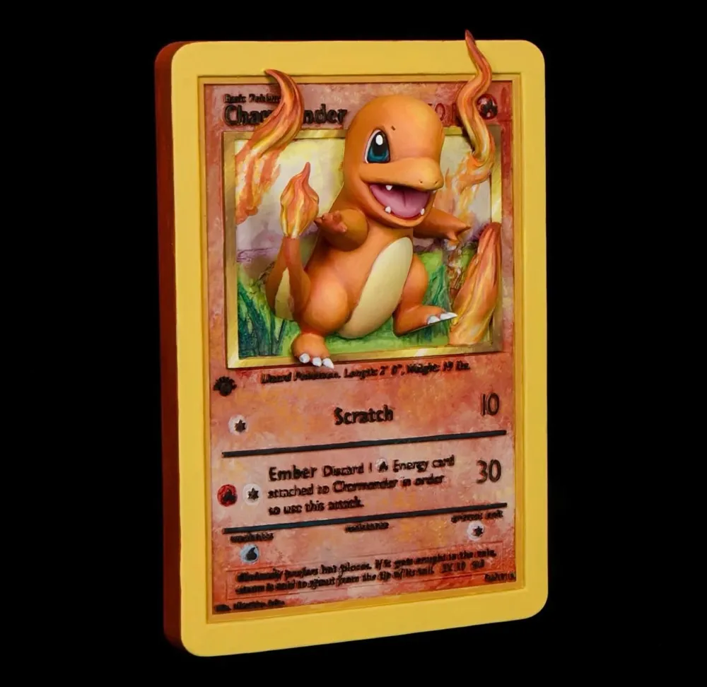 Charmander 3D Printable Pokémon Card; Pokemon TCG - Free 3D Print Model ...