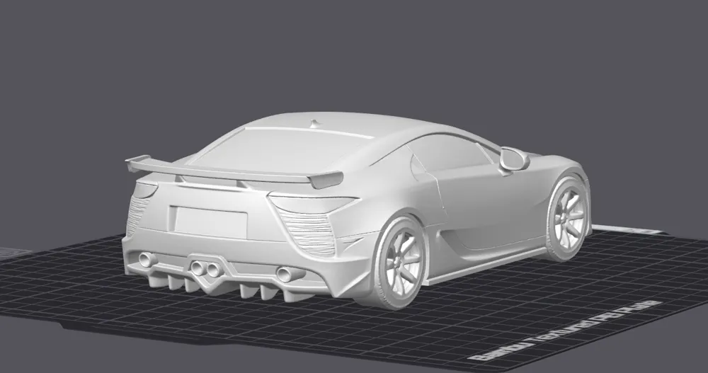 Lexus LFA 3D Model Scale - Free 3D Print Model - MakerWorld