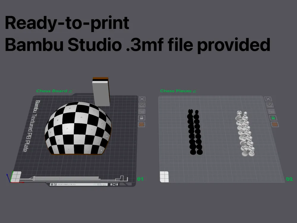 Multicolour Spherical Chess Board Remezclado por jpbruce - MakerWorld