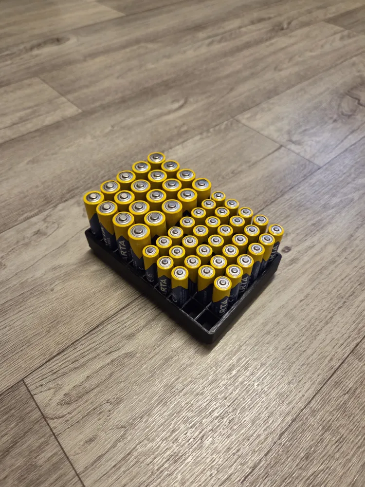 Gridfinity 3x2 Battery storage AA&AAA by Trycer MakerWorld: Download ...