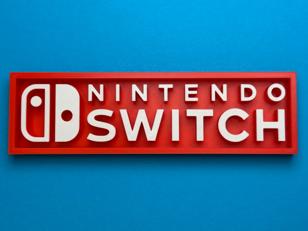 Nintendo Switch Logo with emboss letters by GnomlabMakerWorld: Download ...