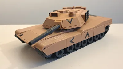 1:40 RC M1 Abrams Replica by THE MOC CHANNEL MakerWorld: Download Free ...