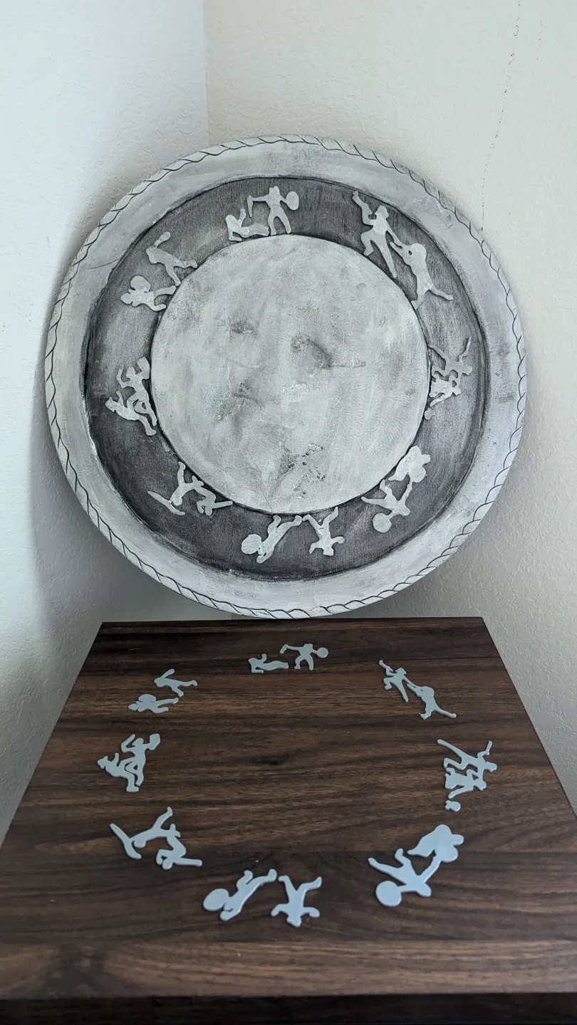 Gladiator Maximus Shield Border Design by skulbeth - MakerWorld