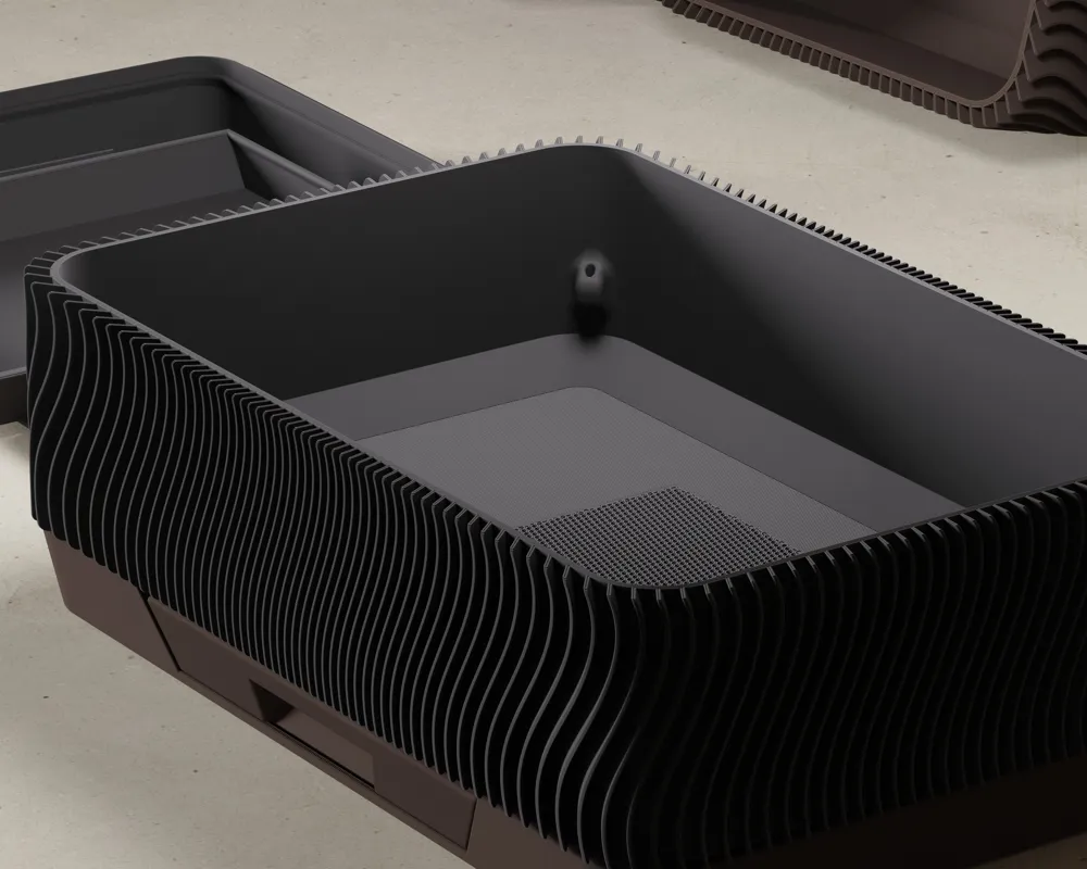 Bonsai Training Pot - Japandi Wave Planter & Tray - Free 3D Print Model ...