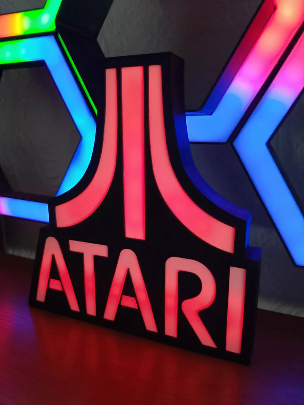 ATARI RGB LED Lamp - Free 3D Print Model - MakerWorld