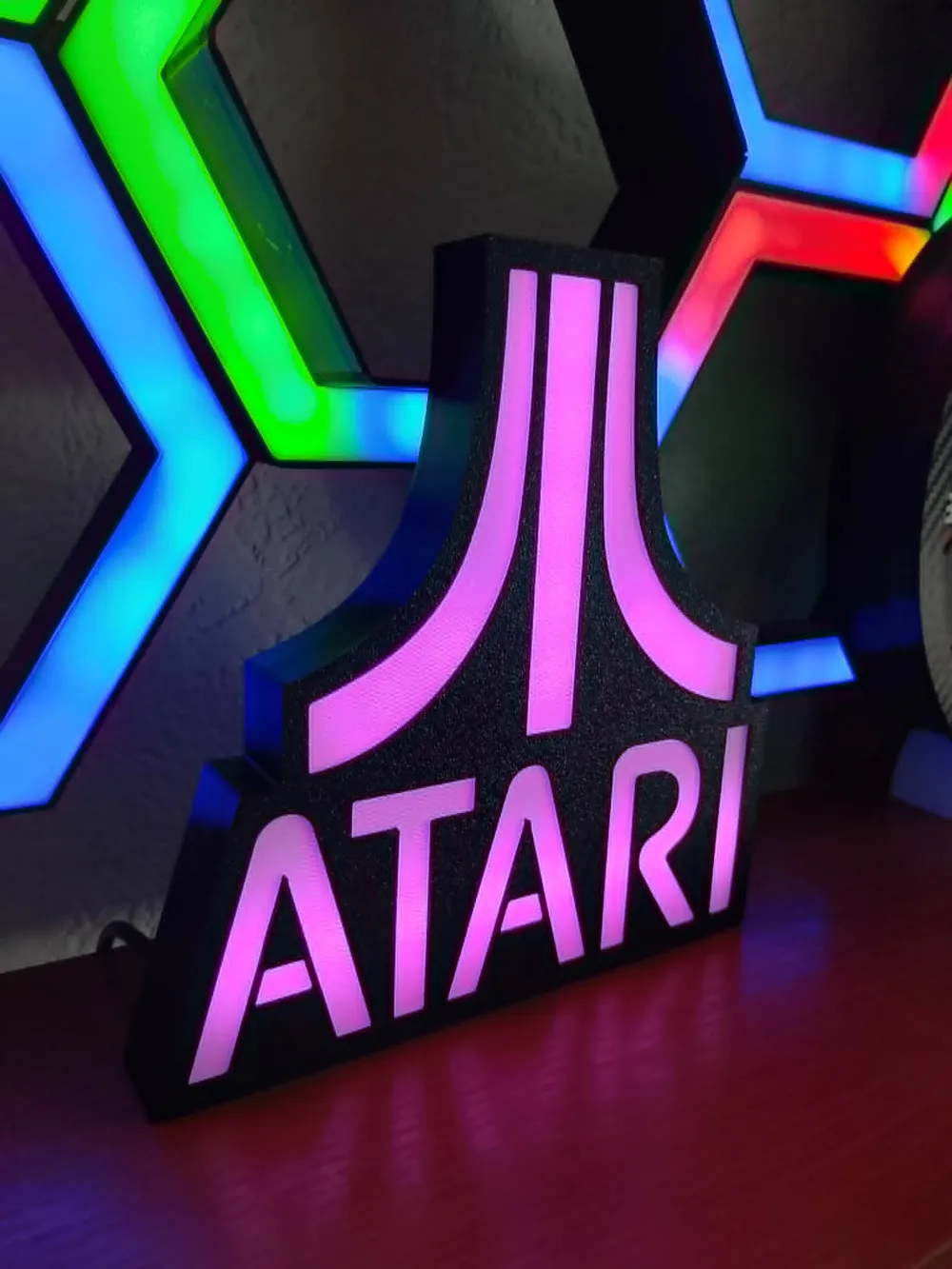 ATARI RGB LED Lamp - Free 3D Print Model - MakerWorld