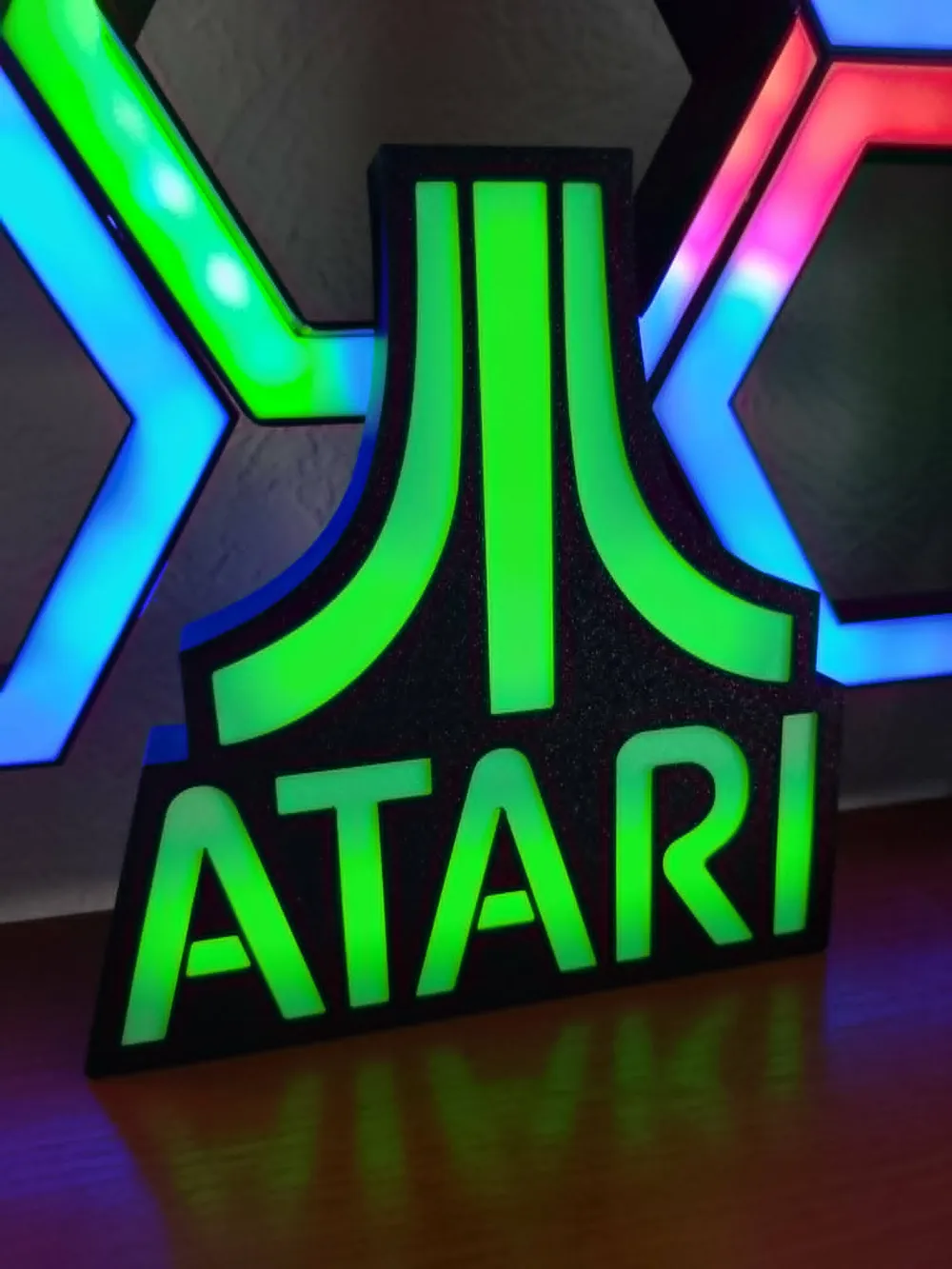 ATARI RGB LED Lamp - Free 3D Print Model - MakerWorld