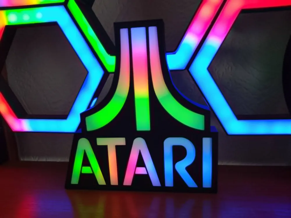 ATARI RGB LED Lamp - Free 3D Print Model - MakerWorld